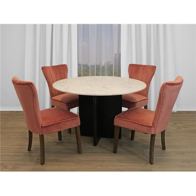 Moti Terrain48-88011082-2 48 in. Dining Set with Round Dining Table ...
