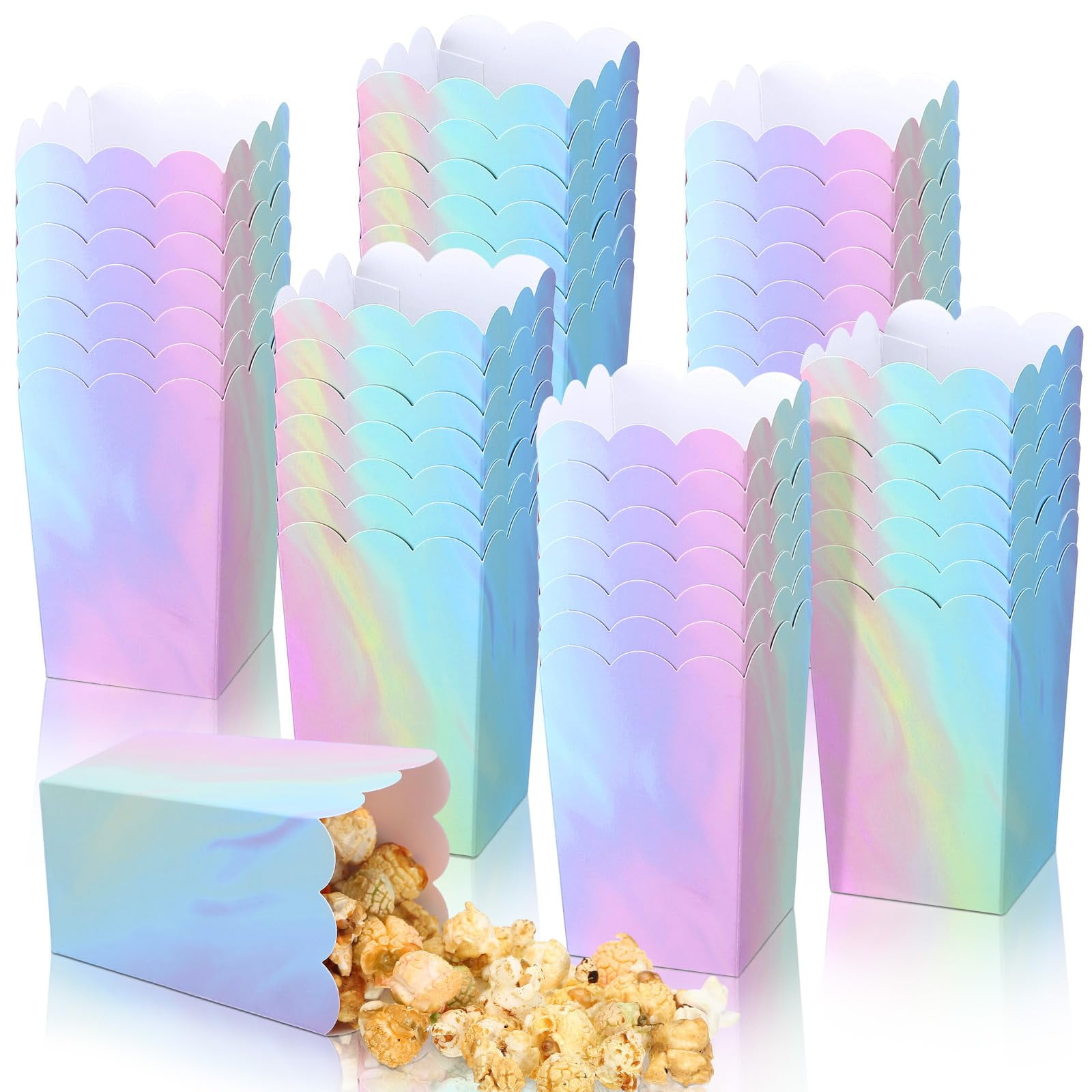 MotiMind 60 Pcs Pastel IFF17 Popcorn Boxes 2.09 3.94 Inch Mini Pink ...