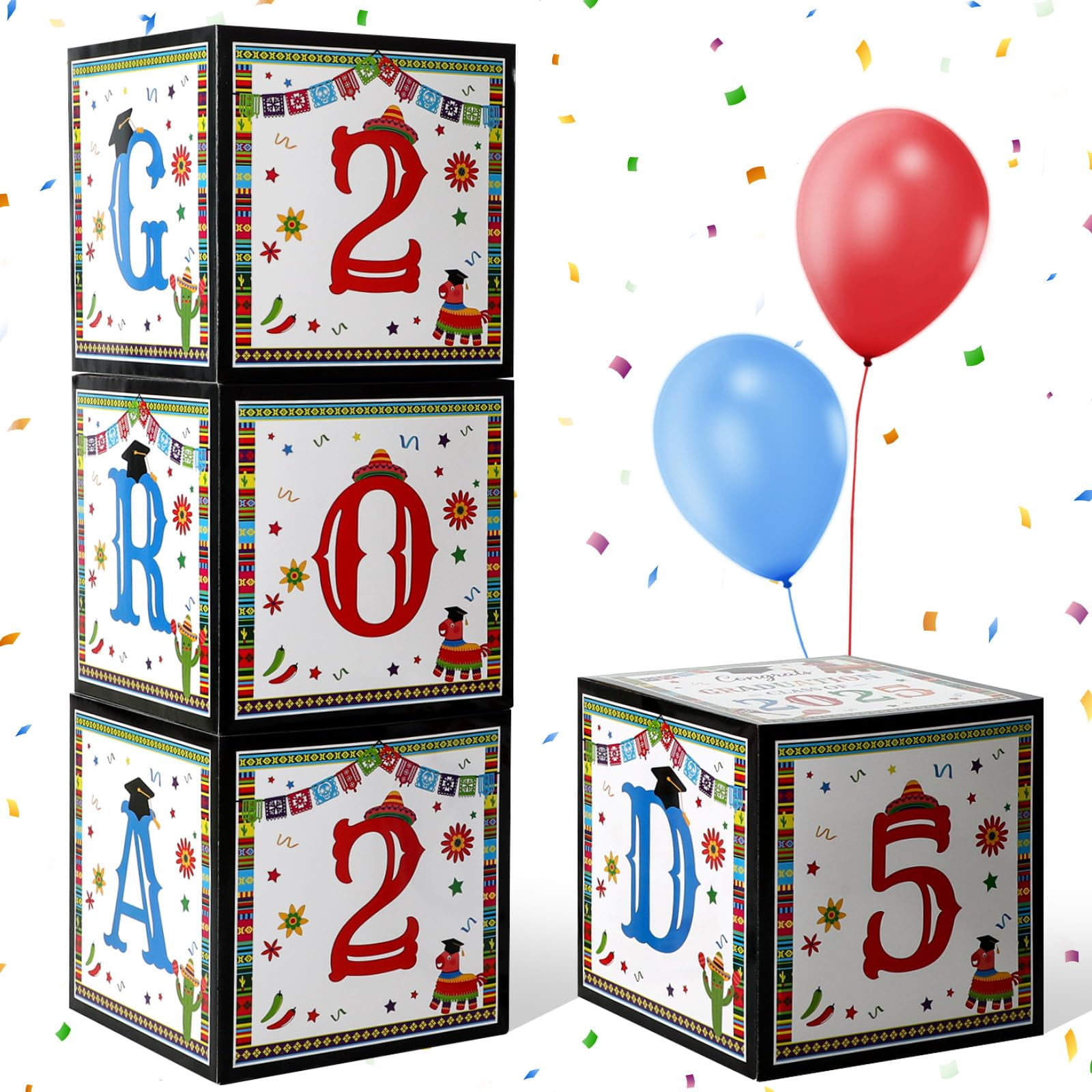 MotiMind Mexican Graduation Decorations STF9 2025 Graduation Balloon ...
