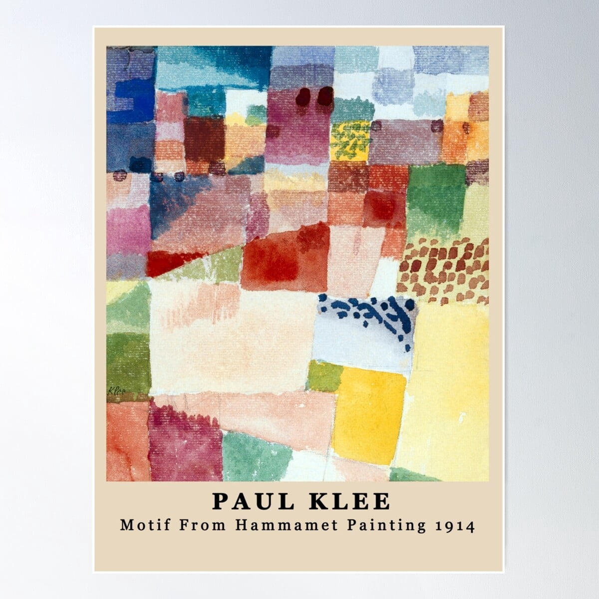 Motif From Hammamet Painting By Paul Klee -Bauhaus Poster Wall Art ...