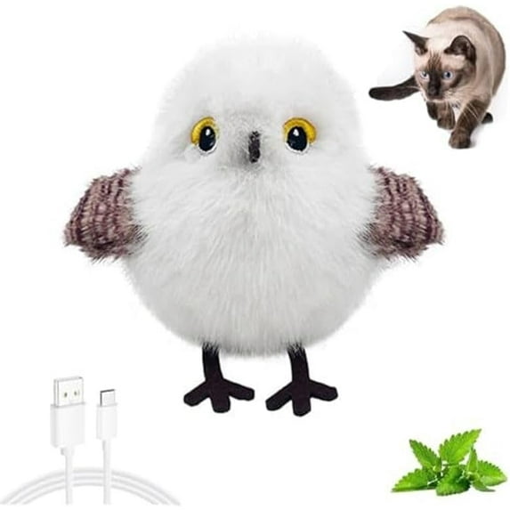 Motion Activated Flapping Bird Toy – Interactive Cat Toy with Realistic ...