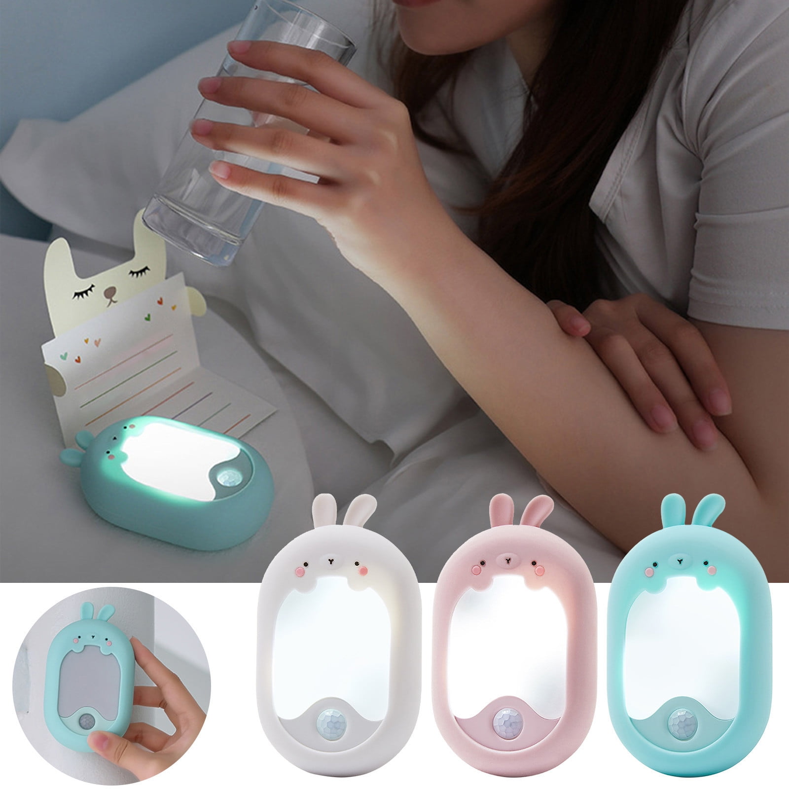 Motion-Activated LED Night Light with Infrared Sensor, Soft Warm ...