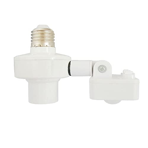 Motion Activated Light Socket,Adjustable Sensor Head, Auto On/Off Light ...
