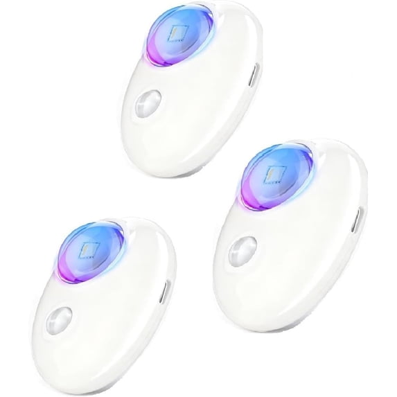 Motion-Activated Night Light (Pebble Design) with Remote, 500mAh , 120 ...