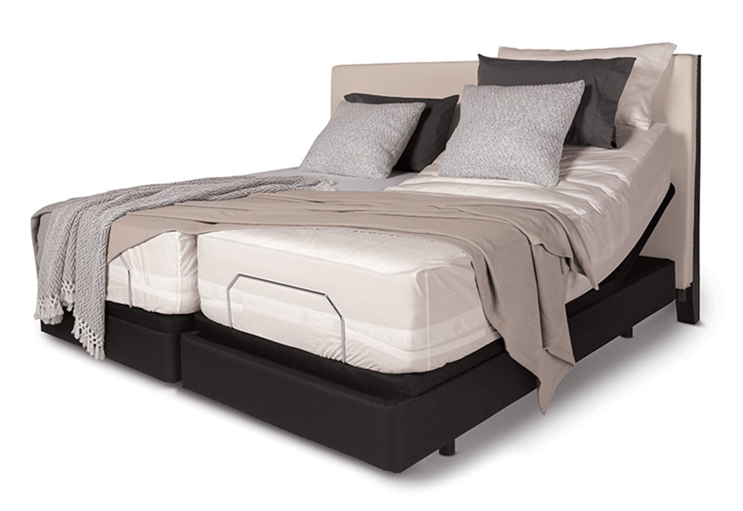 Split Queen Motion Bed Frame with Vibration Massage, Zero Gravity, Anti ...