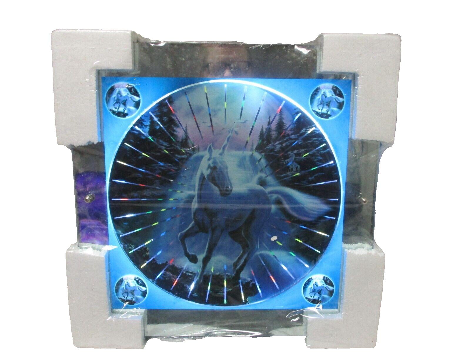 Motion Flashing Mirror 14" x 14" light up Unicorn Wall Hanging Piece ...