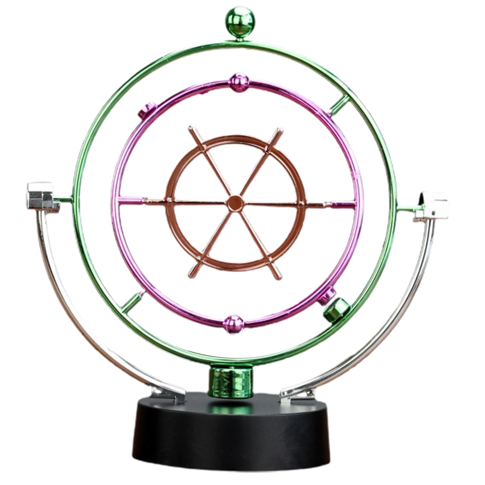 Motion Machine Freestanding Rotatable Wrought Iron Frame Physics Ball ...