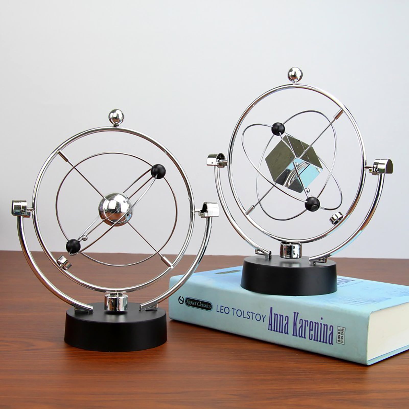 Motion Machine Freestanding Rotatable Wrought Iron Frame Physics Ball ...