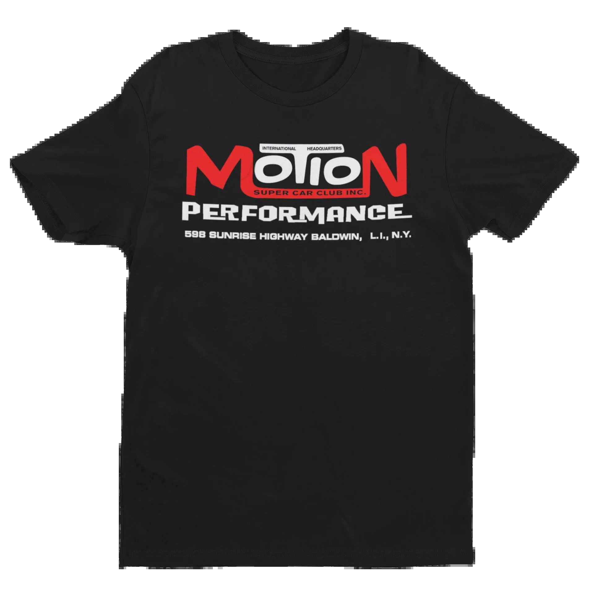 Motion Performance SuperCar Club Baldwin New York Mens T shirt Chevy ...