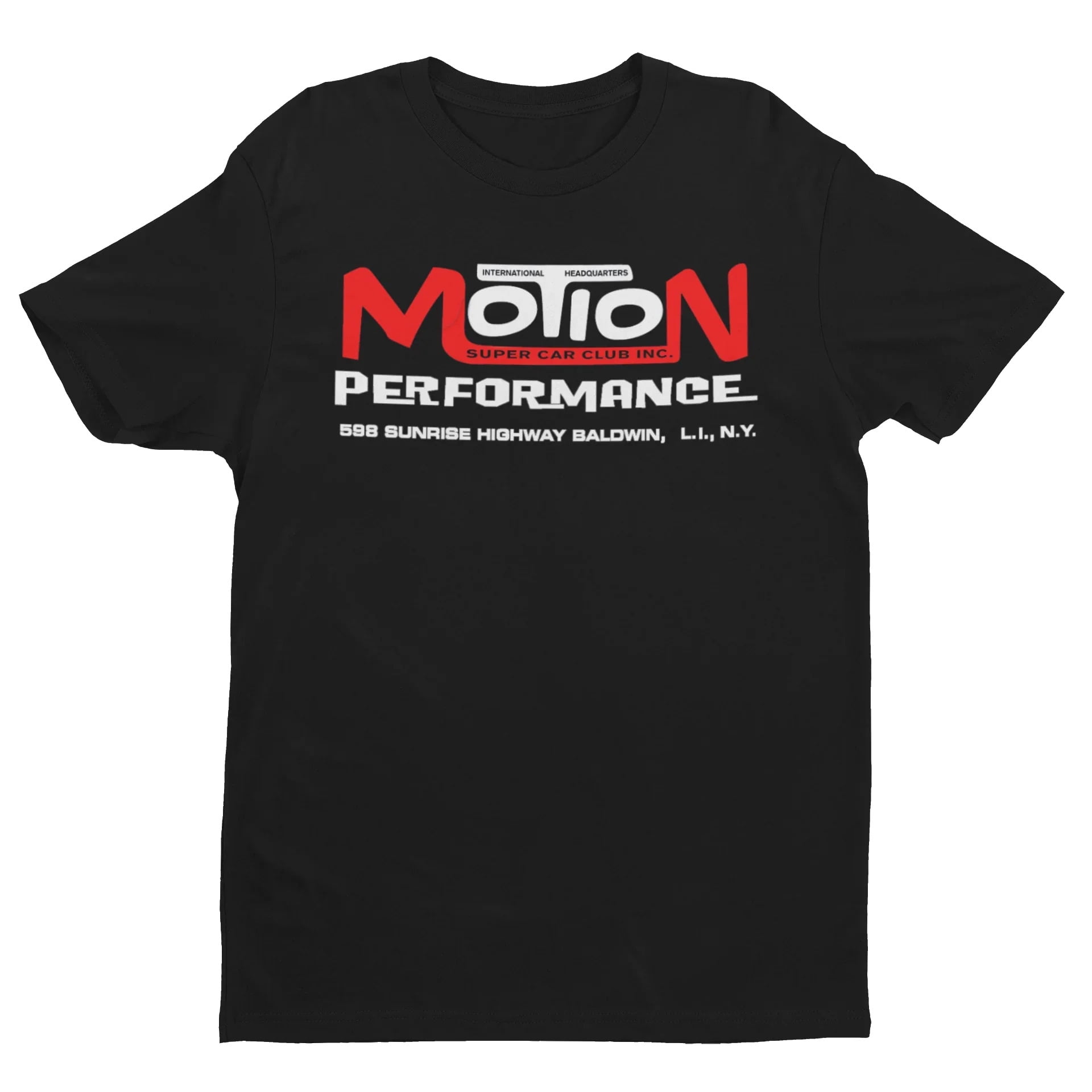 Motion Performance SuperCar Club Baldwin New York Mens T shirt Chevy ...