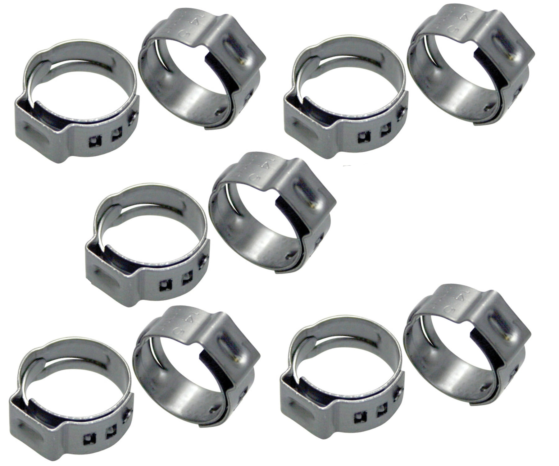 Motion Pro 20.9-24.1mm (9mm Wide) Stepless Ear Clamps 10 Pack (11-0067 ...