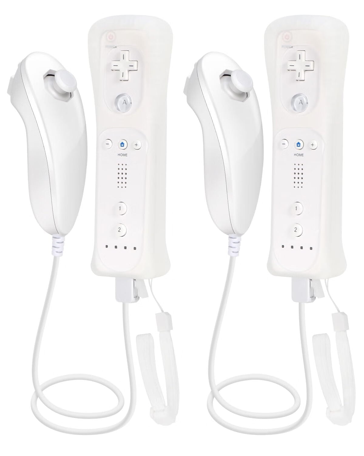 Motion-Sensing Remote Controller with Nunchunk for Wii and Wii U Games ...