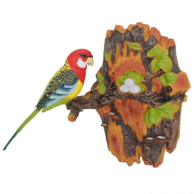 Motion Sensor Activated Bird, Chirping & Dancing Bird, This toy has a ...