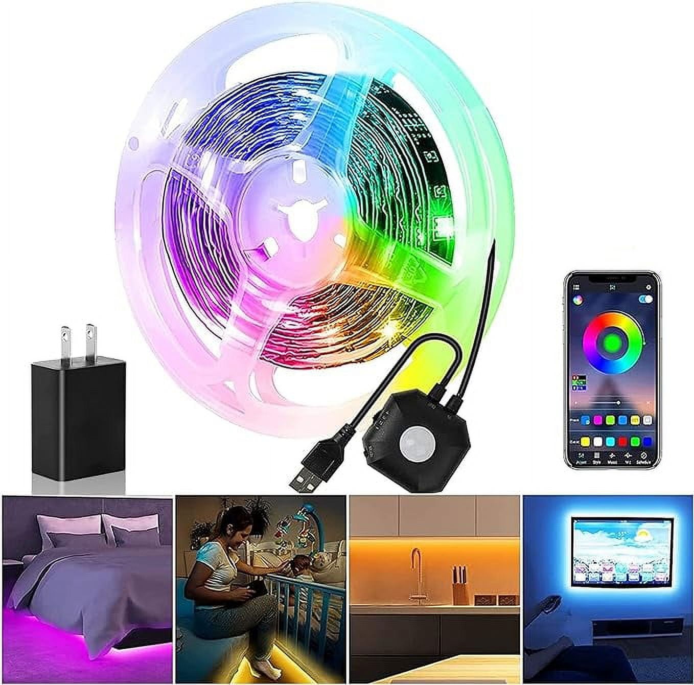 Motion Sensor Under Bed Lights,9.84FT Motion Sensor Strip Lights with ...