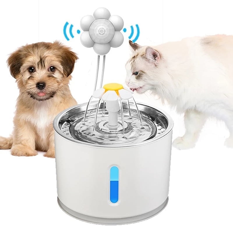 Motion Sensor Cat Dog Water Fountain Dispenser Intelligent infrared ...