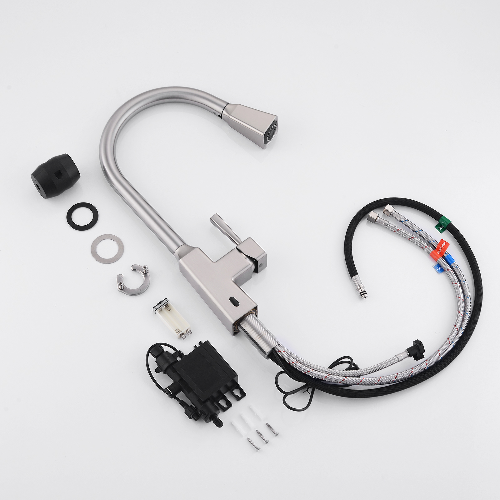 Motion Sensor Kitchen Faucet with Pull-Down Sprayer - 5.8 - Hands-Free ...