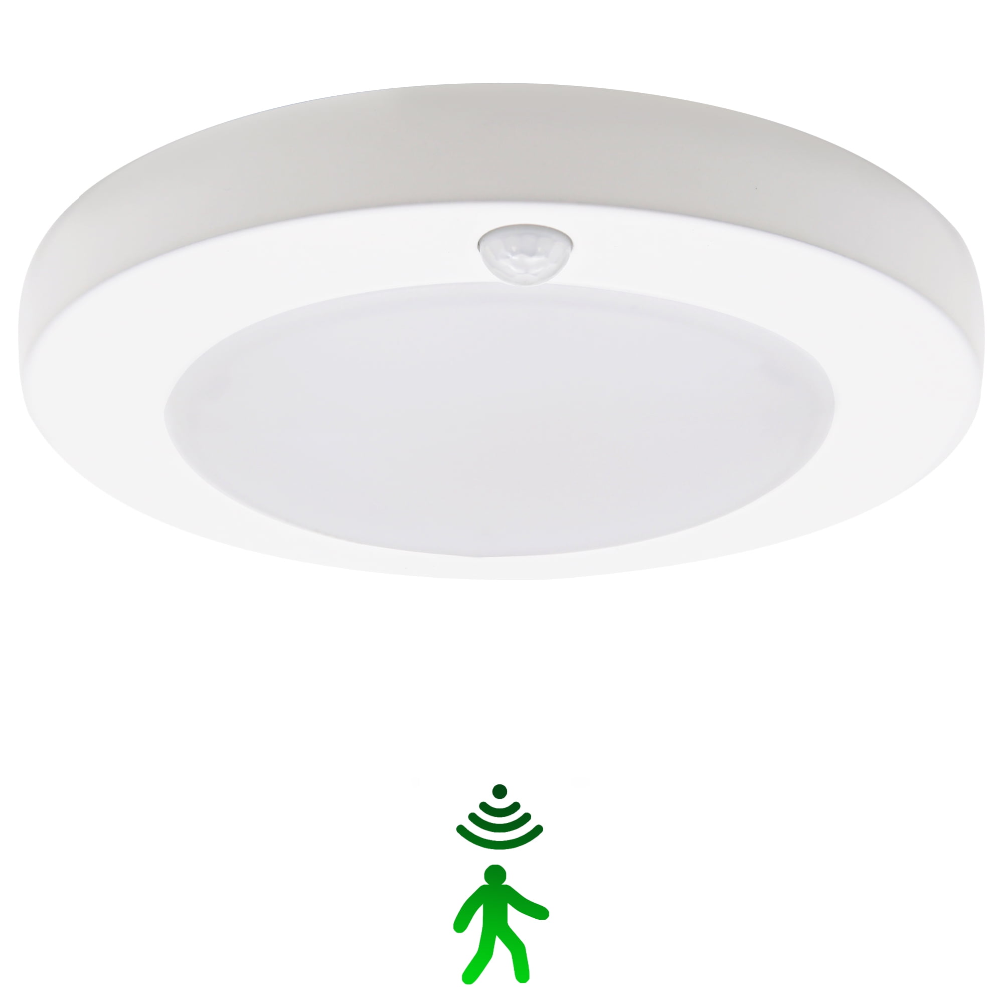 Motion Sensor LED Ceiling Light, 6inch 120V LED Flush Mount Round ...