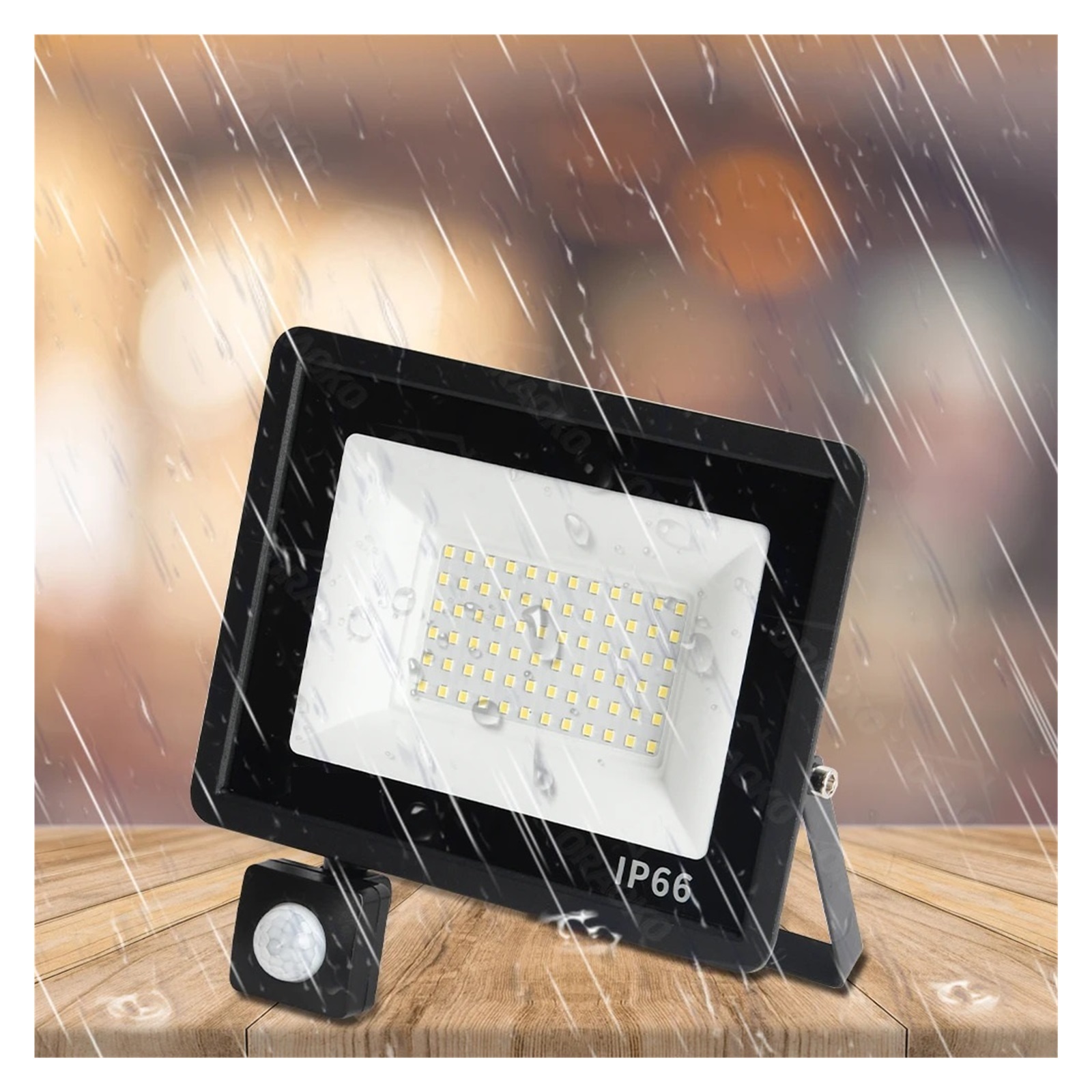 Motion Sensor LED Flood Light 100W 50W 30W 10W Waterproof IP65 Reflector Floodlight Lamp LED ...