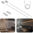 Motion Sensor LED Light Strip, Battery Powered Under Cabinet Lighting ...