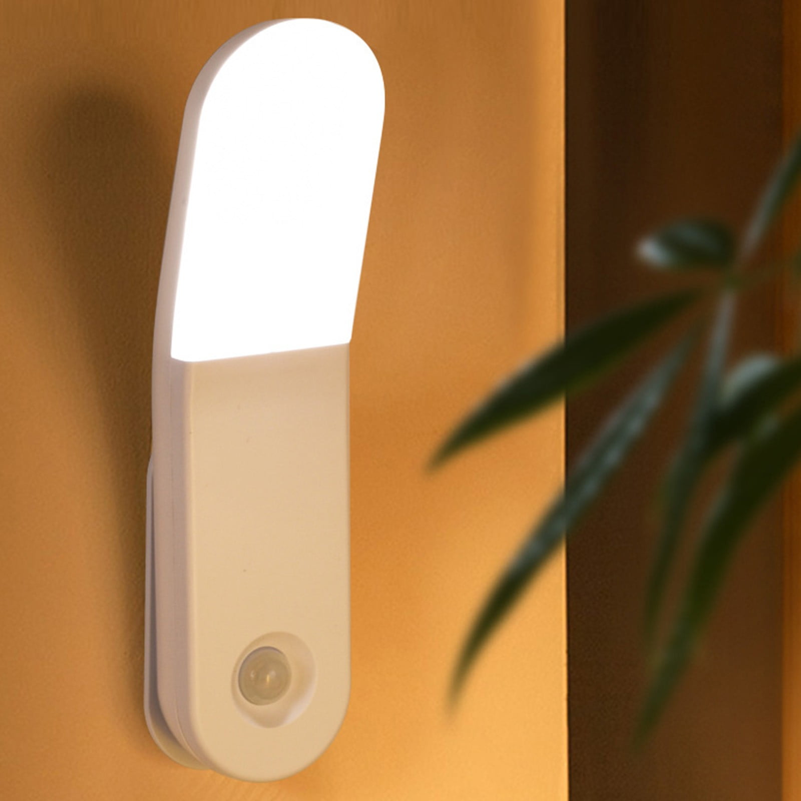 Motion Sensor LED Night Light, USB-C Rechargeable Battery Powered ...