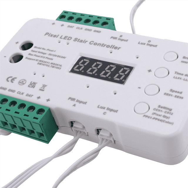 Motion Sensor LED Stair Pixel Lights Controller RGB LED Controller with ...