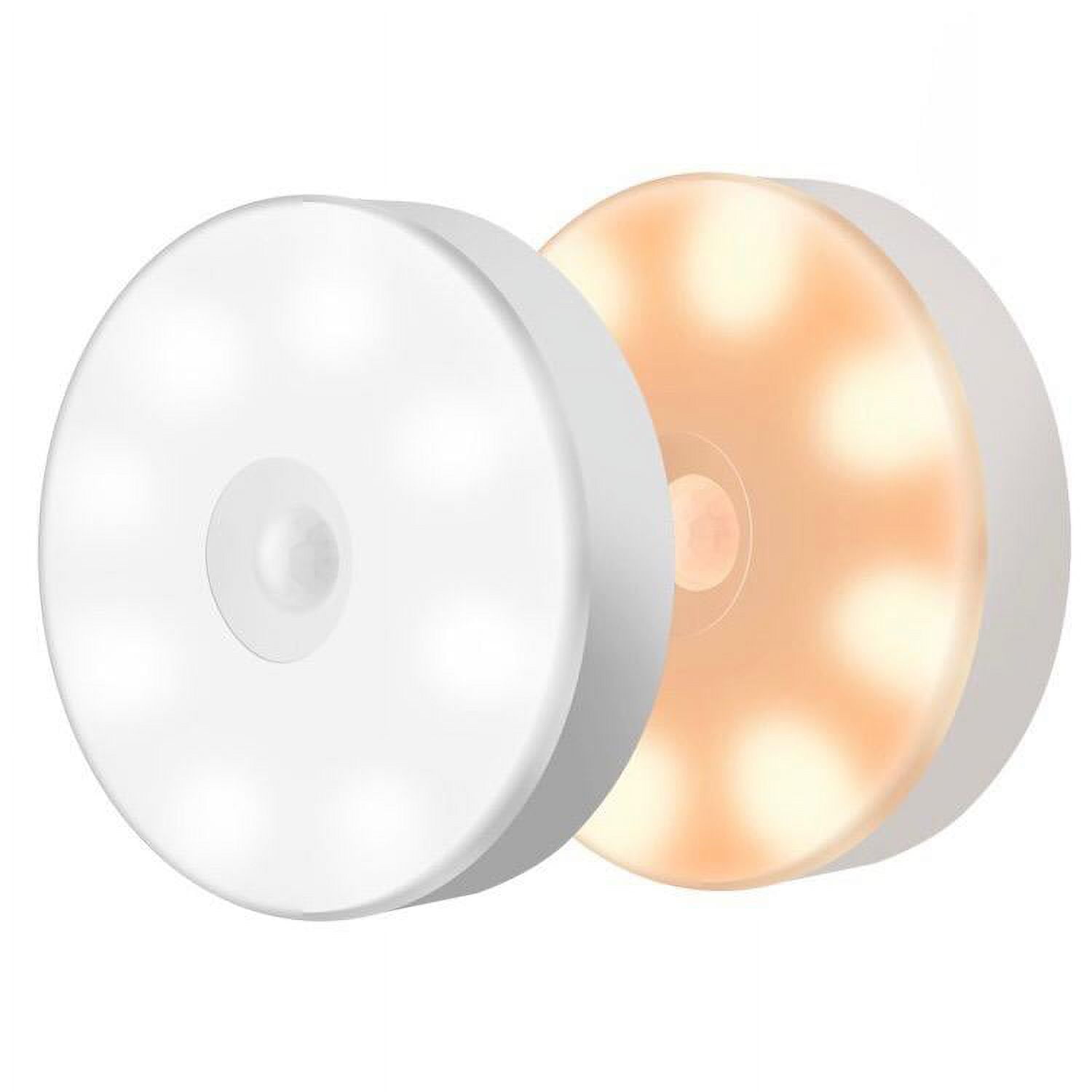 Motion Sensor LEDs Night Light USB Rechargeable Human Body Induction ...