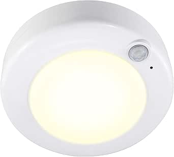 Motion Sensor Light Battery Powered Ceiling Light Indoor Overhead Light ...