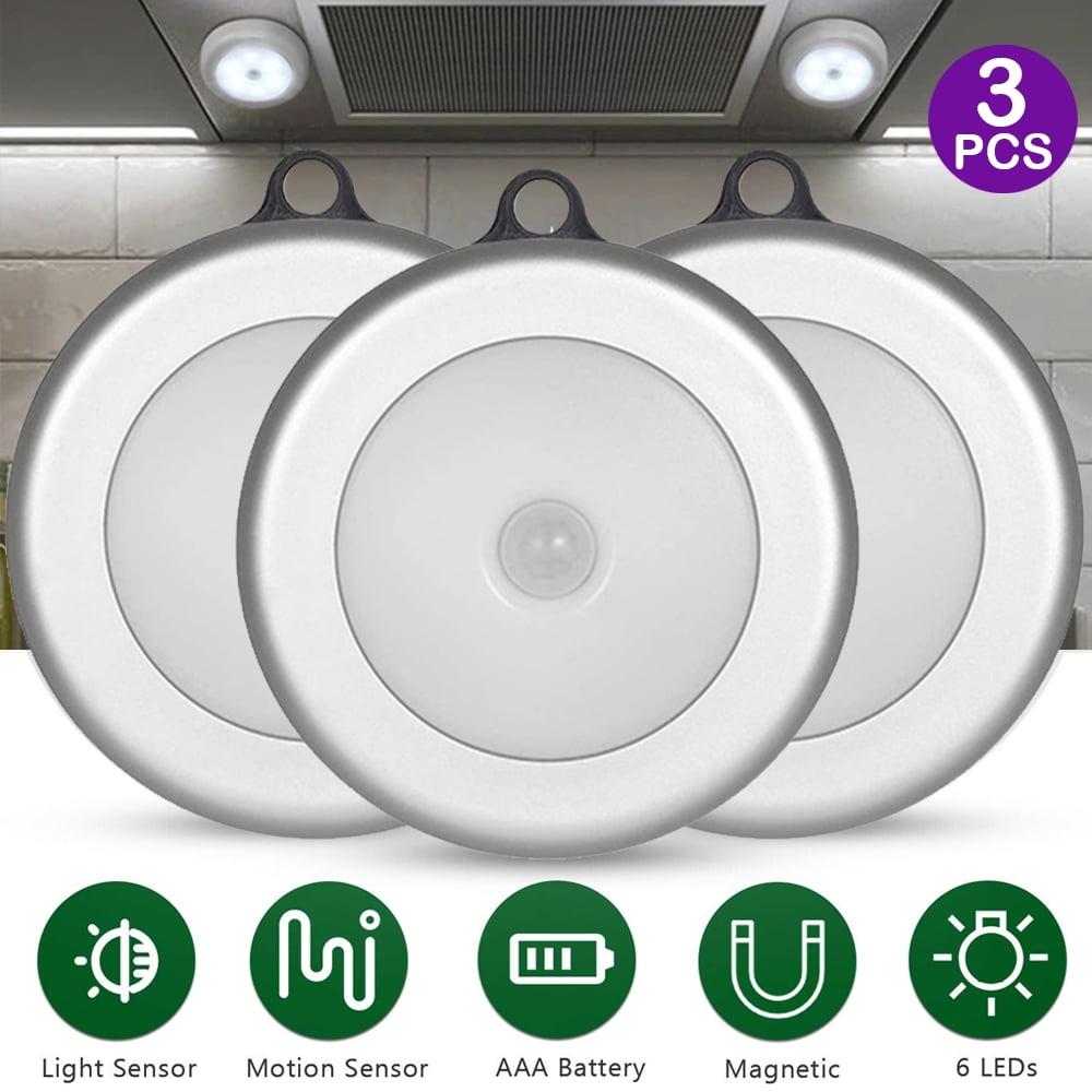 Motion Sensor Light, Battery Powered LED Night Light Step Lights Stair Closet Light Under ...