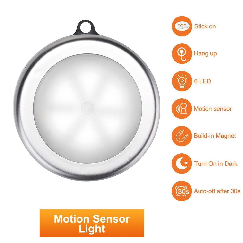 Motion Sensor Light Indoor, Battery Operated LED Closet Light, Cordless ...