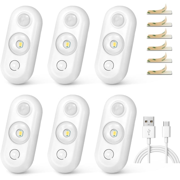 Motion Sensor Light Indoor, Puck Lights, Dimmable Under Cabinet Lights ...