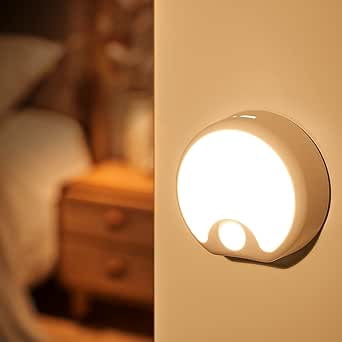 Motion Sensor Light Indoor Rechargeable 3PACK,65 Lumen+3 Modes Sensor ...
