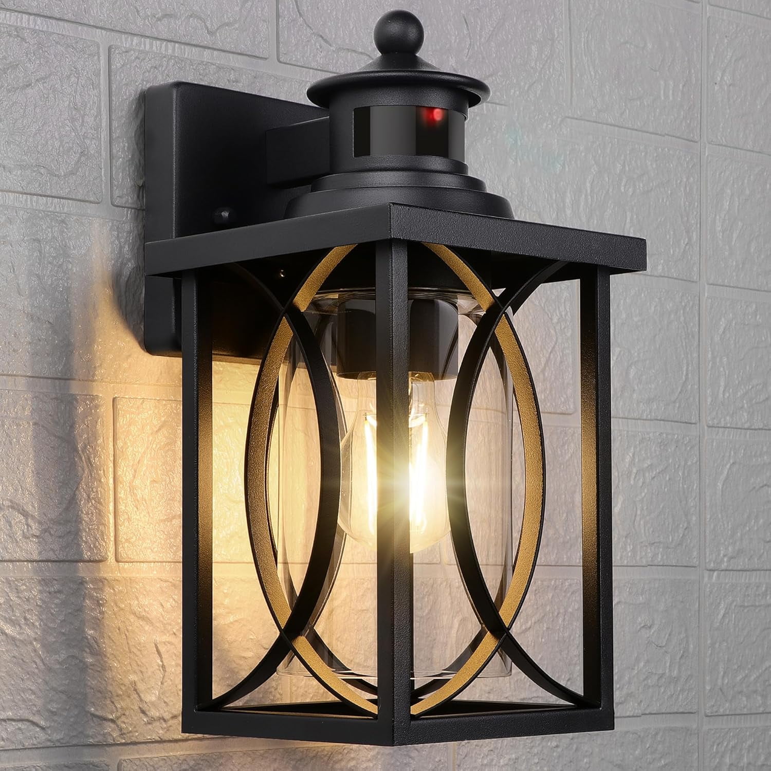 Motion Sensor Light Outdoor Wall Light, Dusk to Dawn Outdoor Lighting ...
