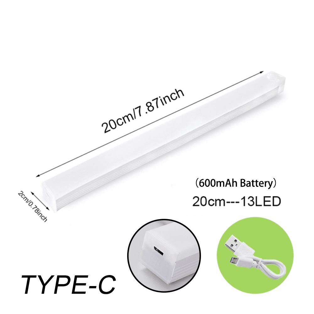 Motion Sensor Light Wireless LED Night Light Type C Rechargeable Light ...