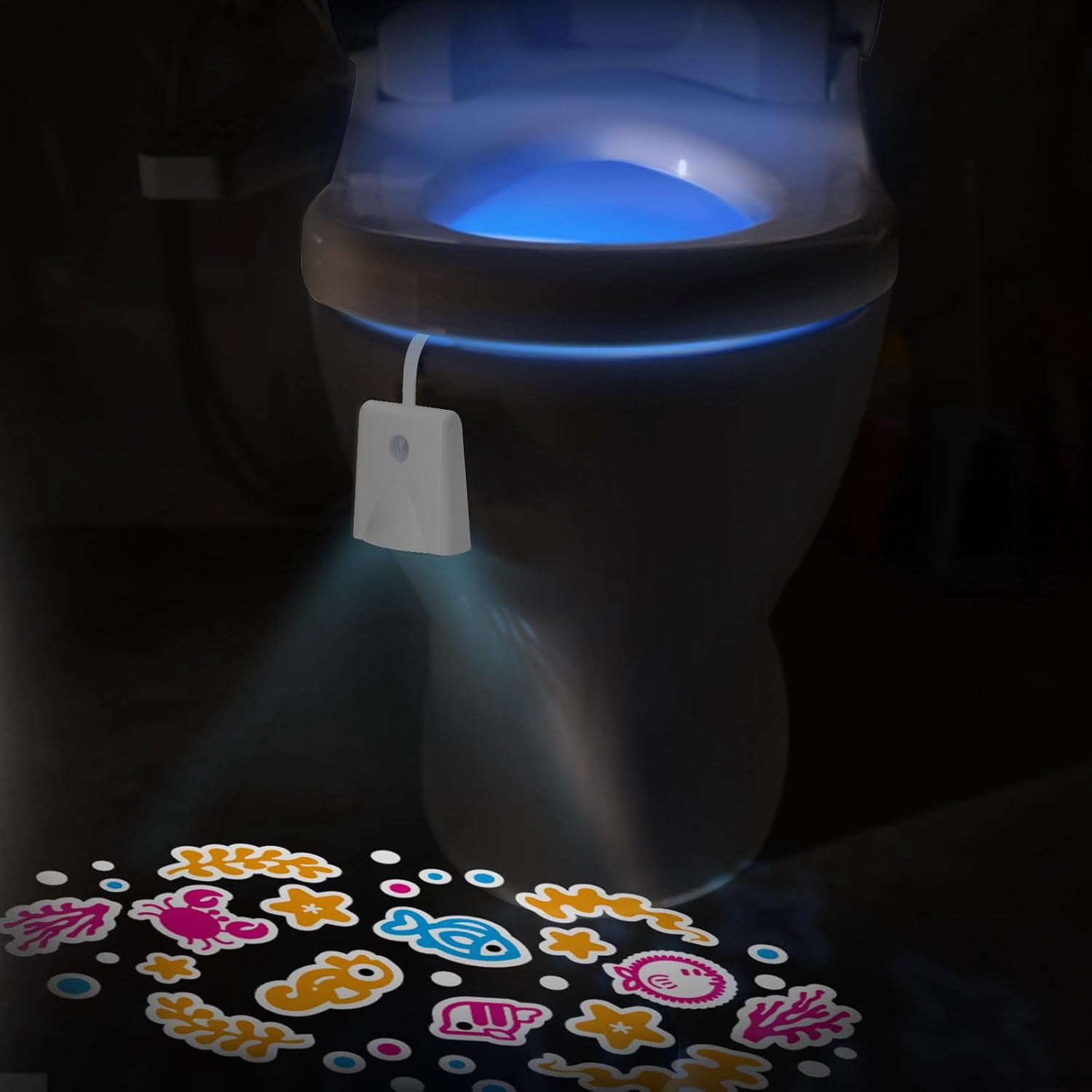 Motion Sensor Night Light Indoor 16 Color Changing,LED Toilet Light ...