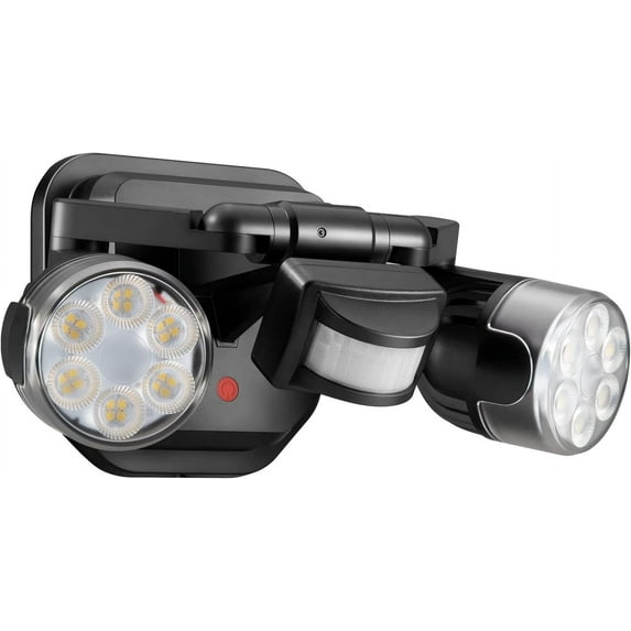 Motion Sensor Outdoor Security Light, Adjustable Dual-Head LED Flood ...