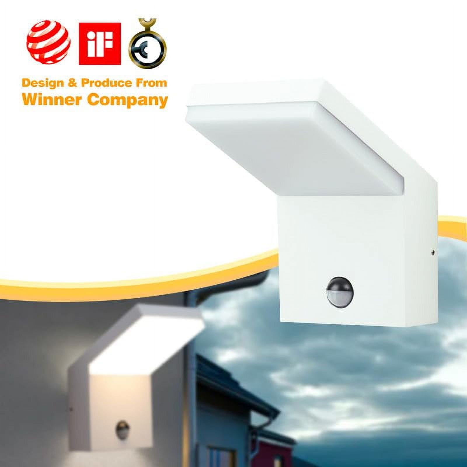 Motion Sensor Outdoor Wall Light LED Bright Wall Mount Lamp Modern ...