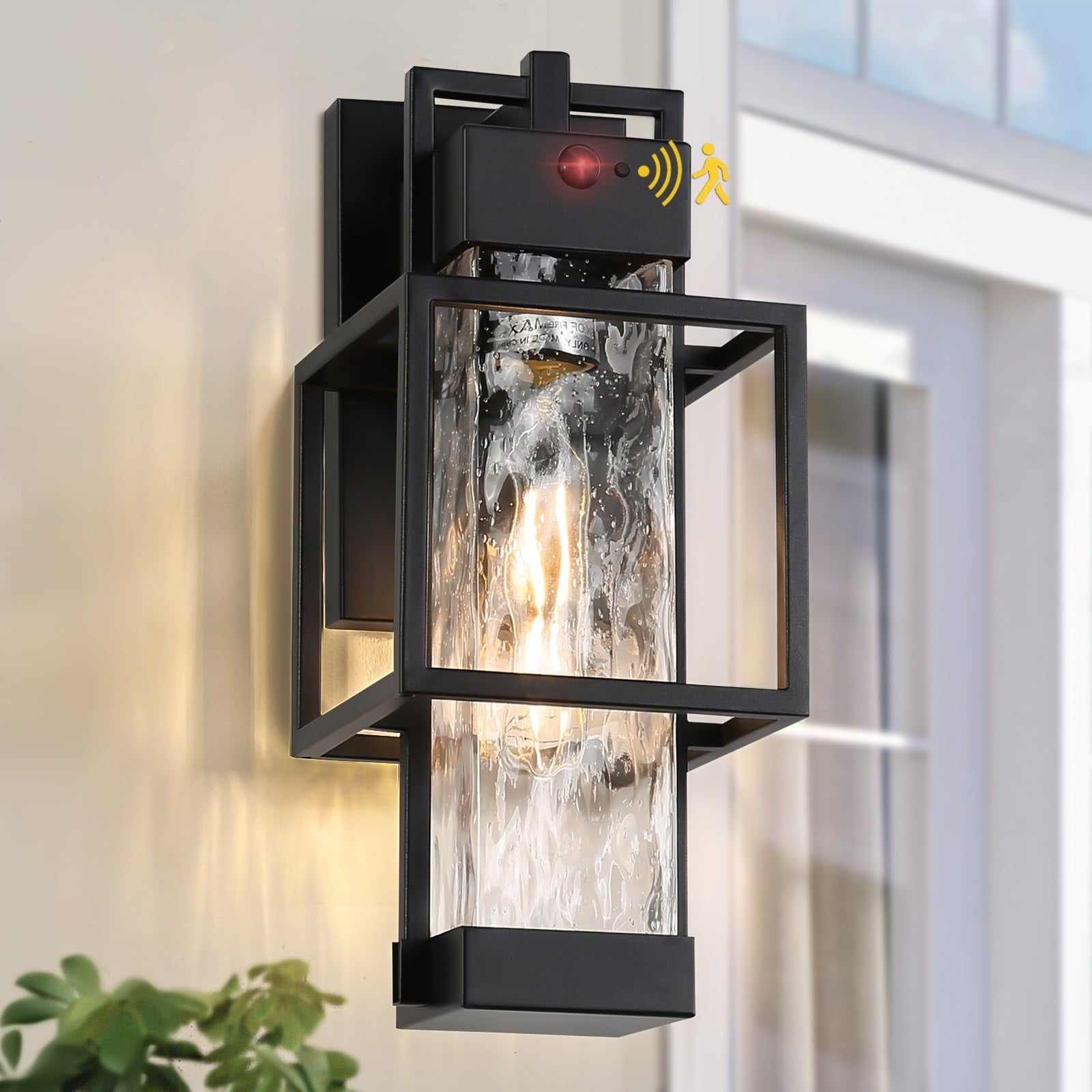 Motion Sensor Outdoor Wall Lights, Dusk to Dawn Outdoor Lighting with ...