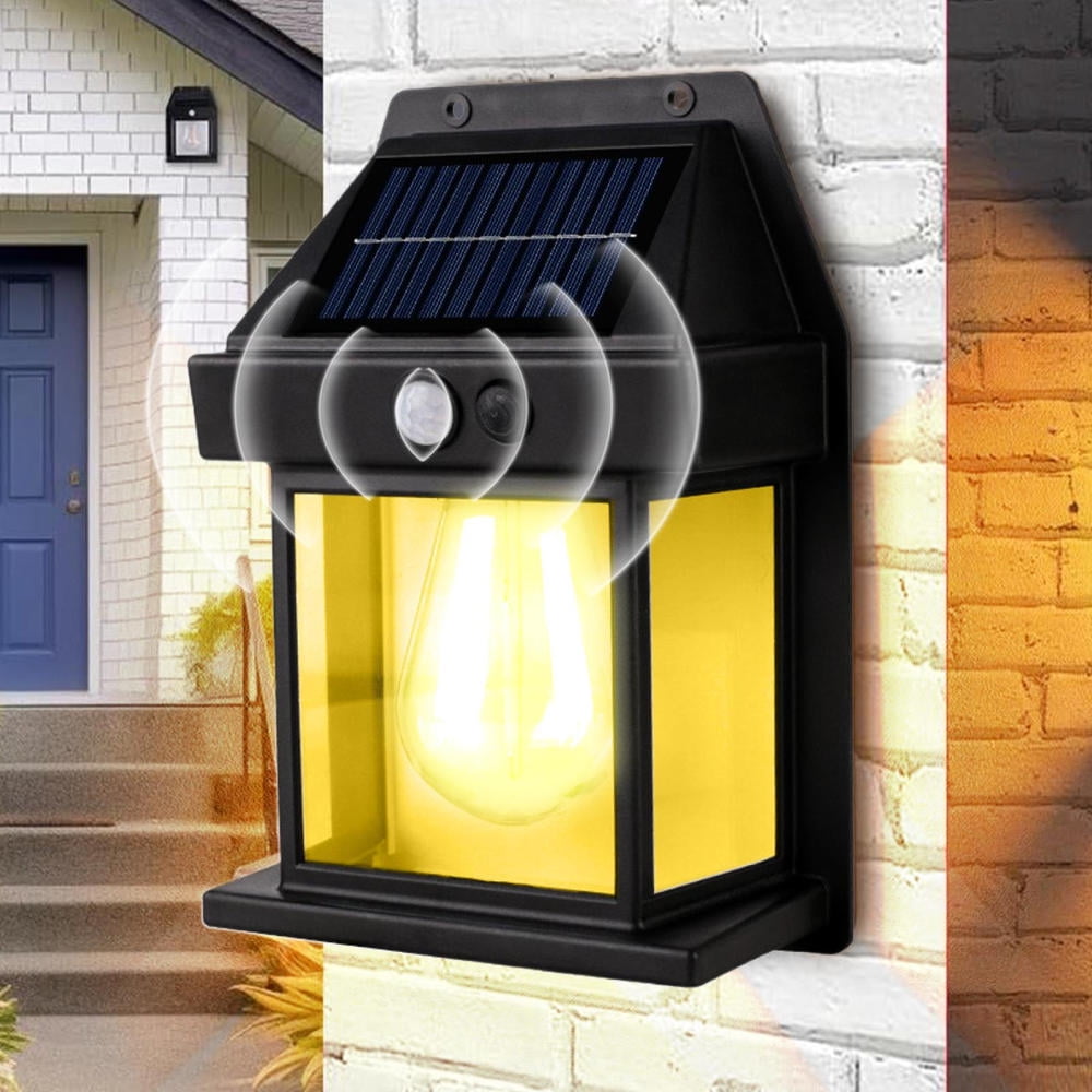 Motion Sensor Solar Lights Backdoor Wall Lantern Multifunctional Solar Motion Sensor Tungsten ...