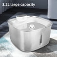Motion Sensor Stainless Steel Cat Water Fountain, 3.2L Automatic Pet ...