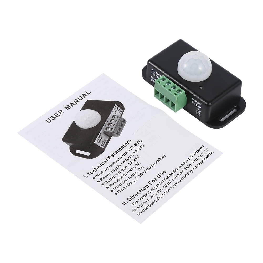 Motion Sensor Switch, LED Infrared PIR Body Detector Switches Automatic ...
