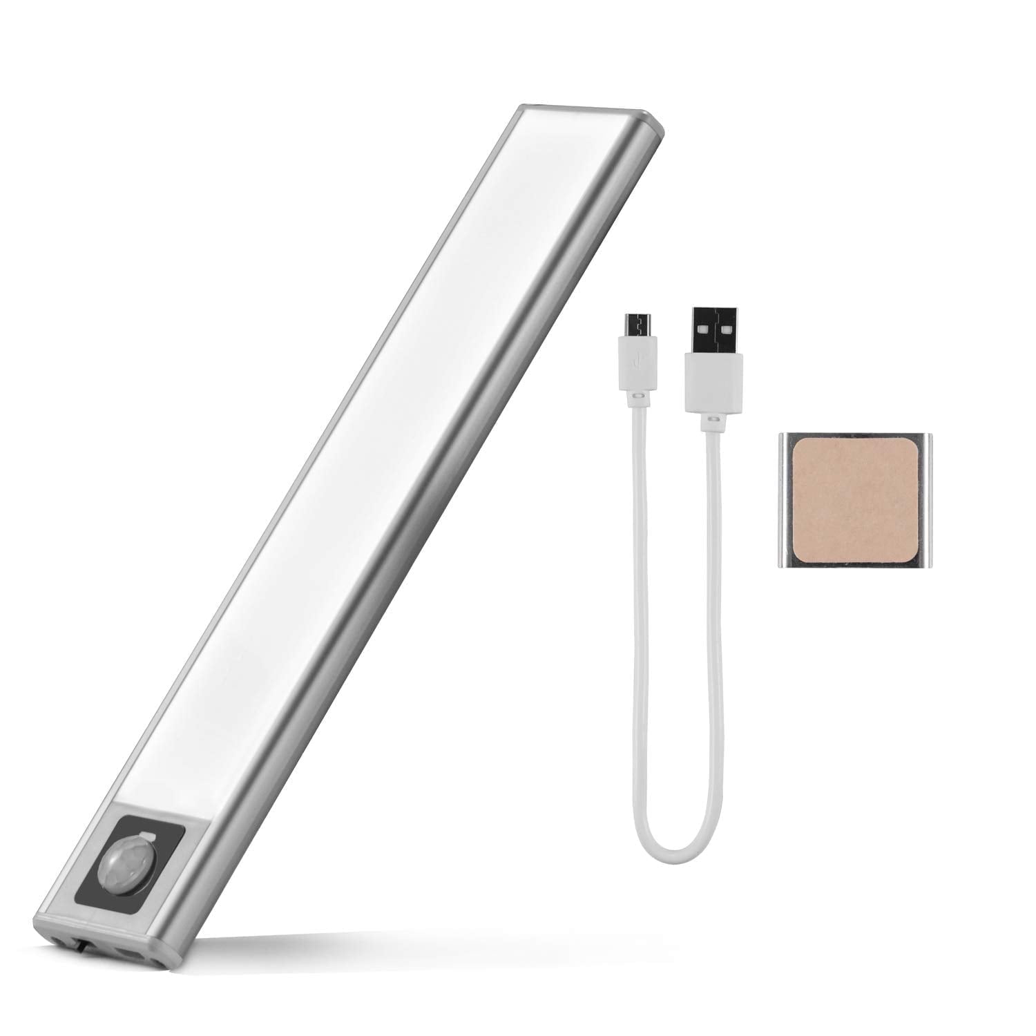 USB Rechargeable LED Under Cabinet Light with PIR Motion Sensor ...