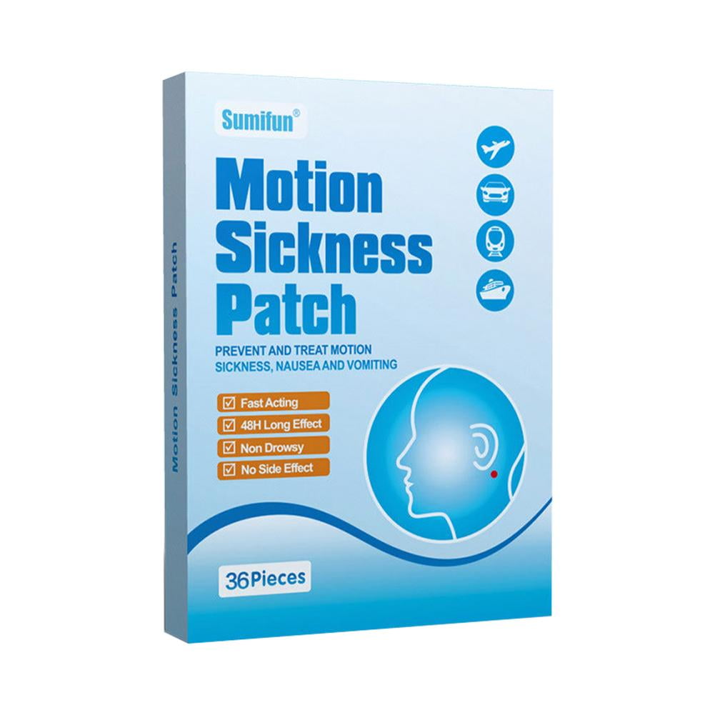 Motion Sickness Patch - 36 Pack - Works to Relieve Nausea Dizziness ...