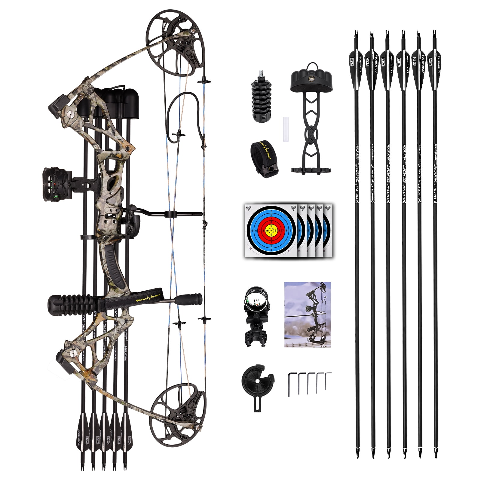 Motion Zeus Compound Bow Package Fully Adjustable for Adults and Teens ...