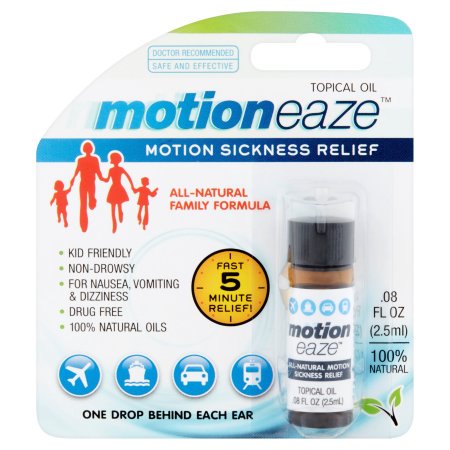 Motioneaze Motion Sickness Relief Topical Oil, .08 fl oz, 20 ...