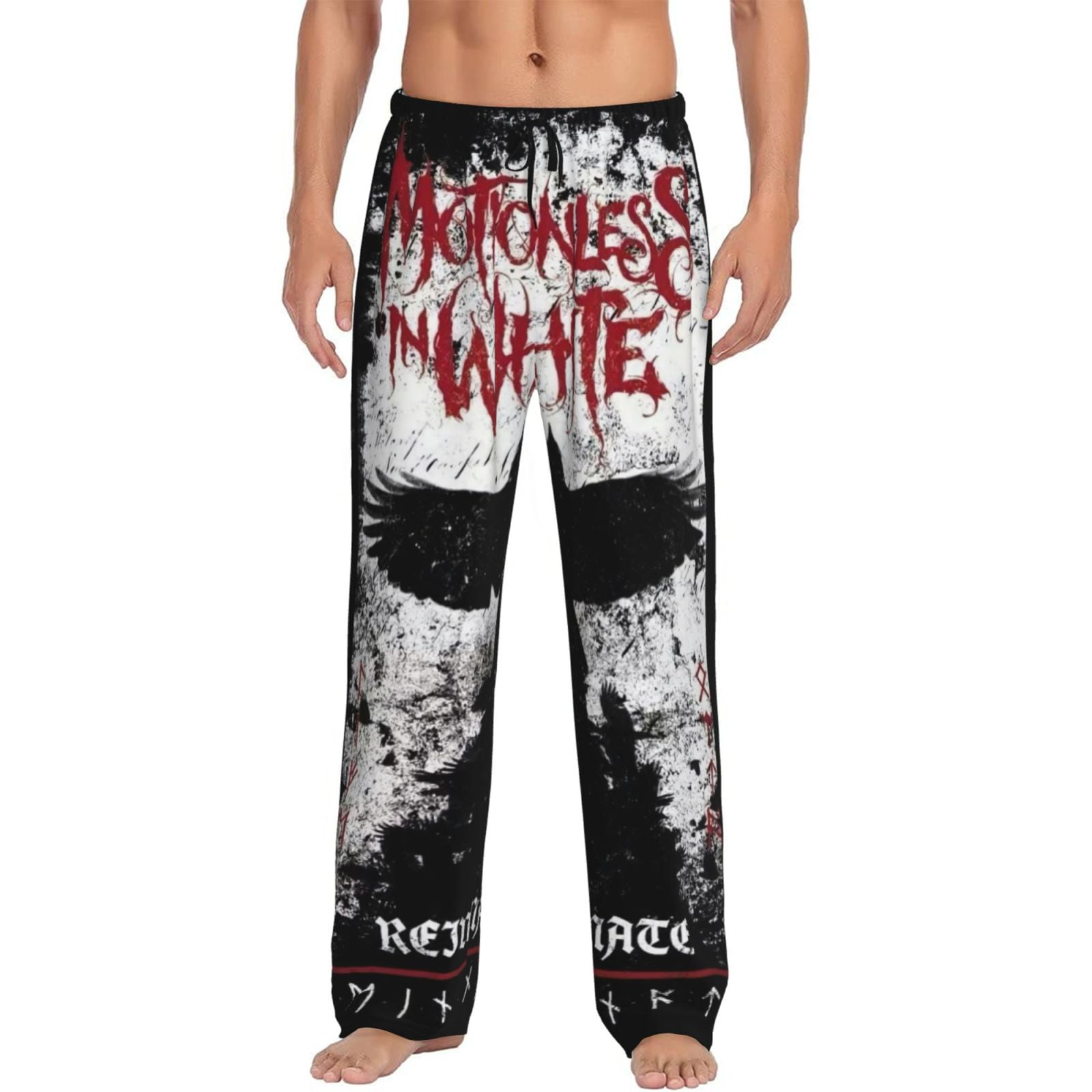 Motionless In White Anime Cartoon All-Over Print Men'S Black Pajama ...