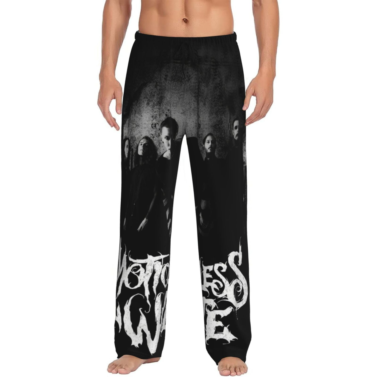 Motionless In White Anime Cartoon All-Over Print Men'S Black Pajama ...