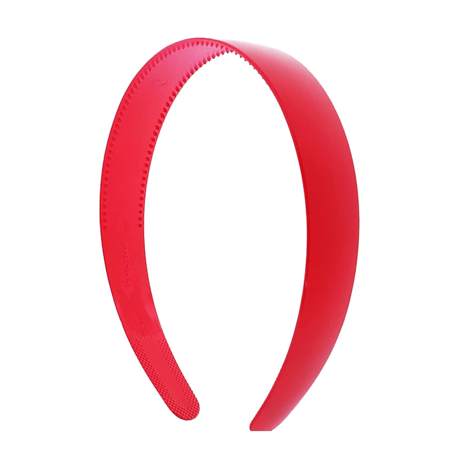 Motique Accessories 1 inch Red Plastic Hard Headband with Teeth Head ...