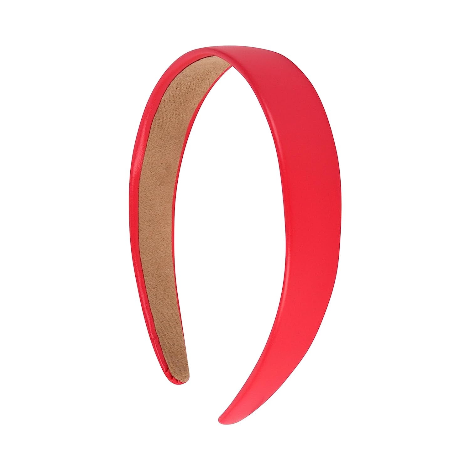 Motique Accessories 1 inch Vegan Leather Headband for Women and Girls ...