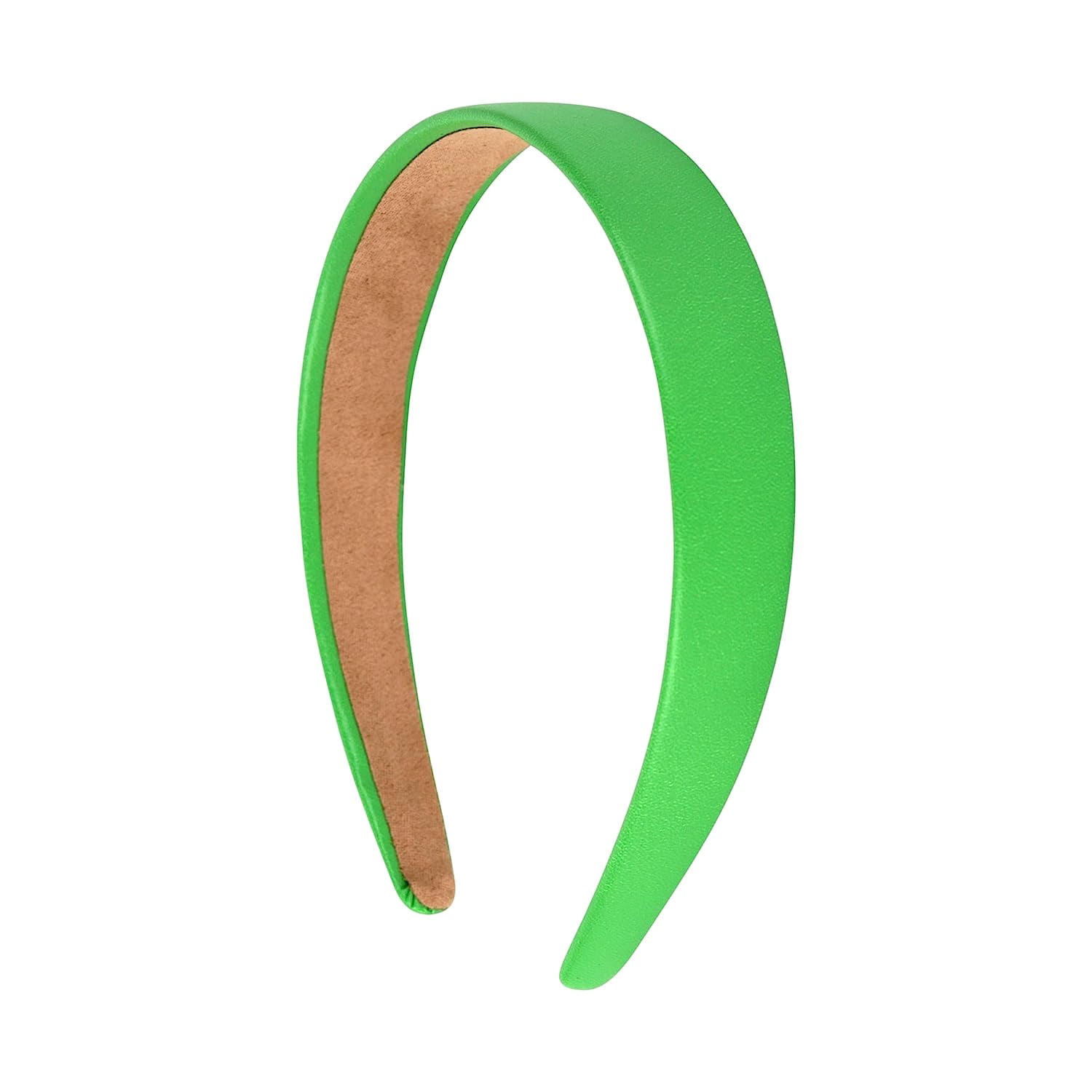 Motique Accessories 1 inch Vegan Leather Headband for Women and Girls ...