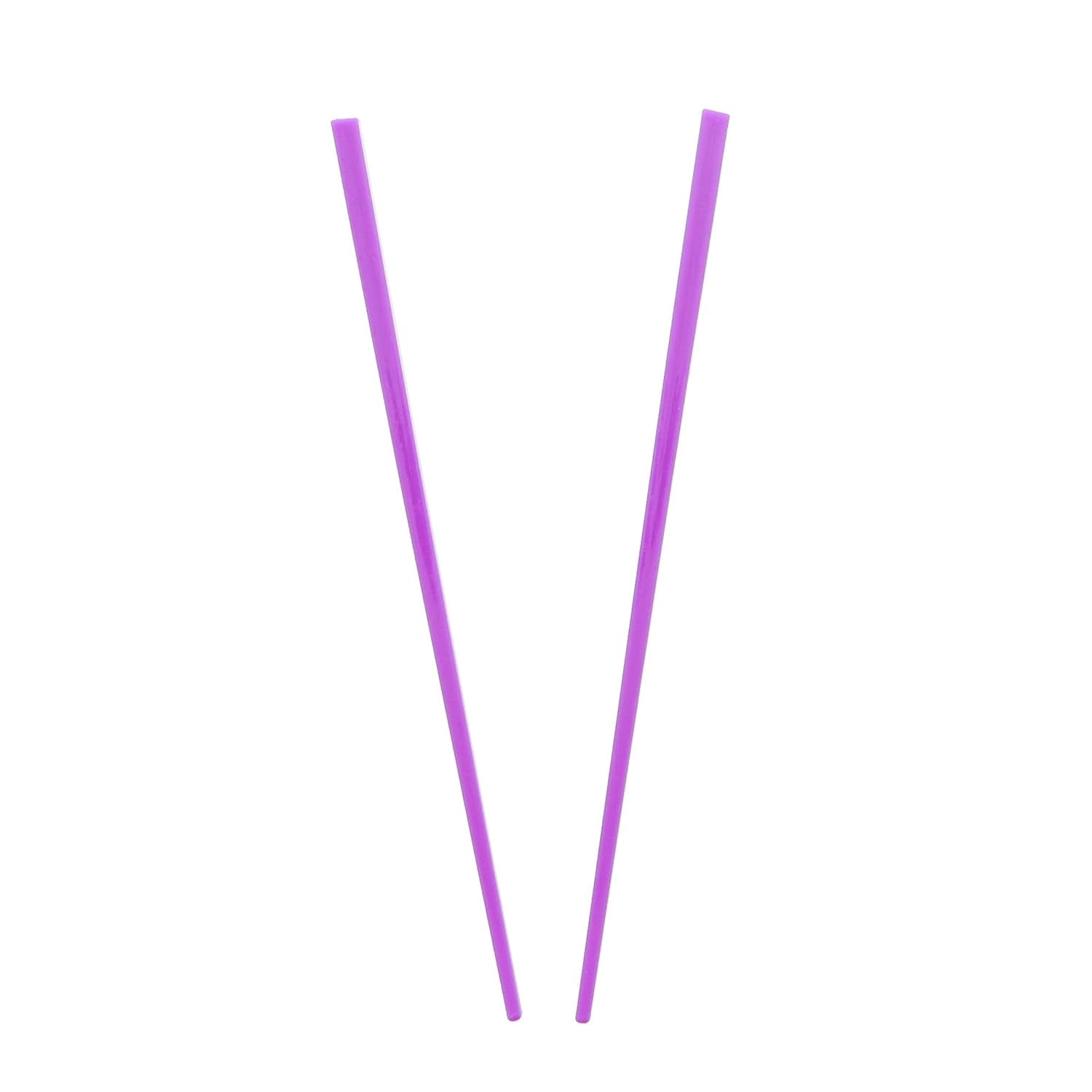 Motique Accessories 2 Plastic Hair Sticks Solid Straight Chopsticks ...